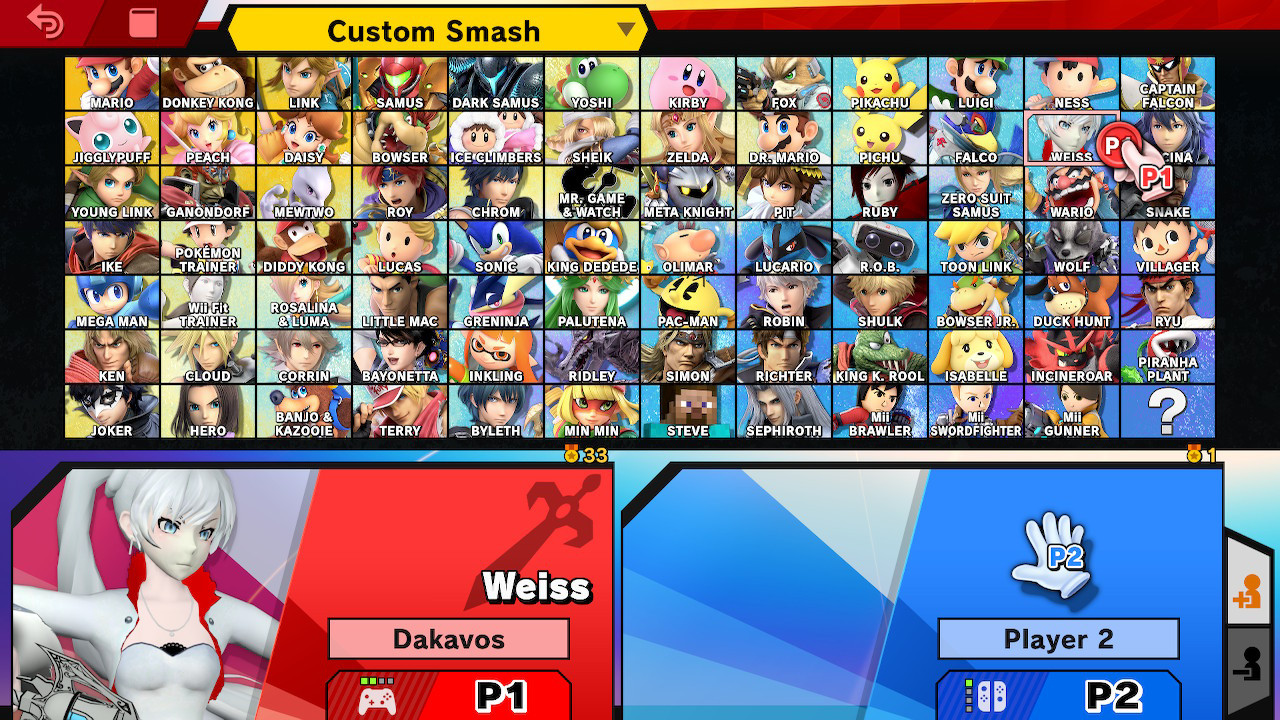 Weiss Schnee (RWBY) Mod for Super Smash Bros. Ultimate | SSBU Mods