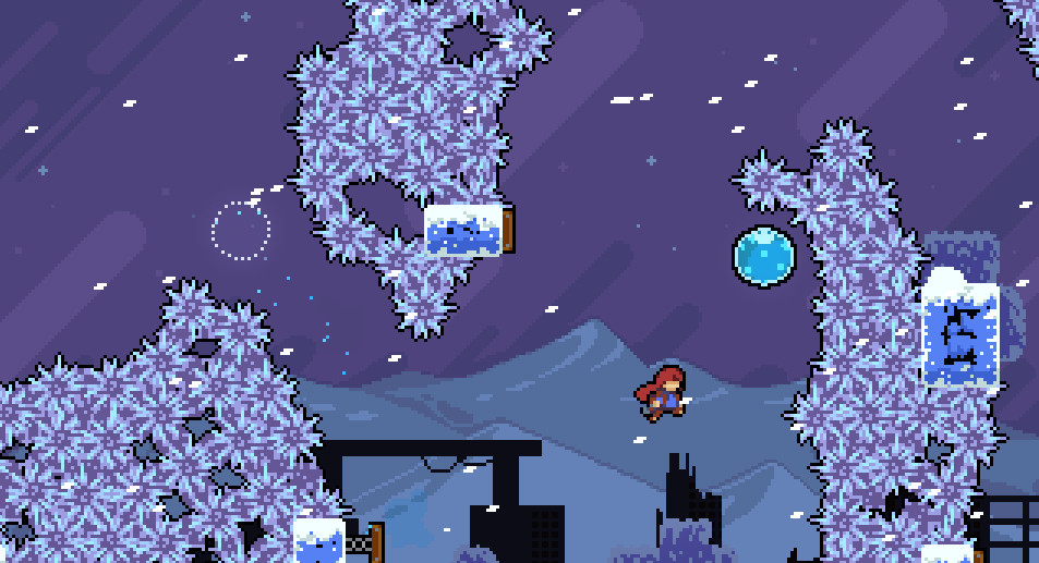 The Frosty Fell; A Holiday Map Mod for Celeste | Celeste Mods