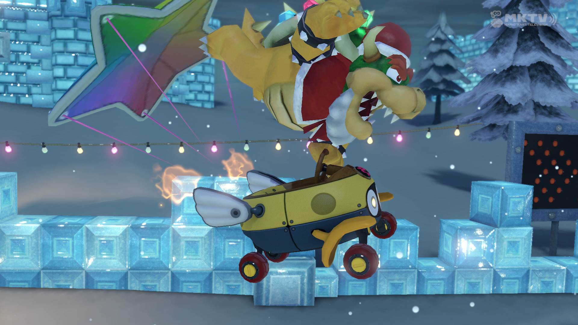 Bowser (Santa) Mod for Mario Kart 8 | MK8 Mods