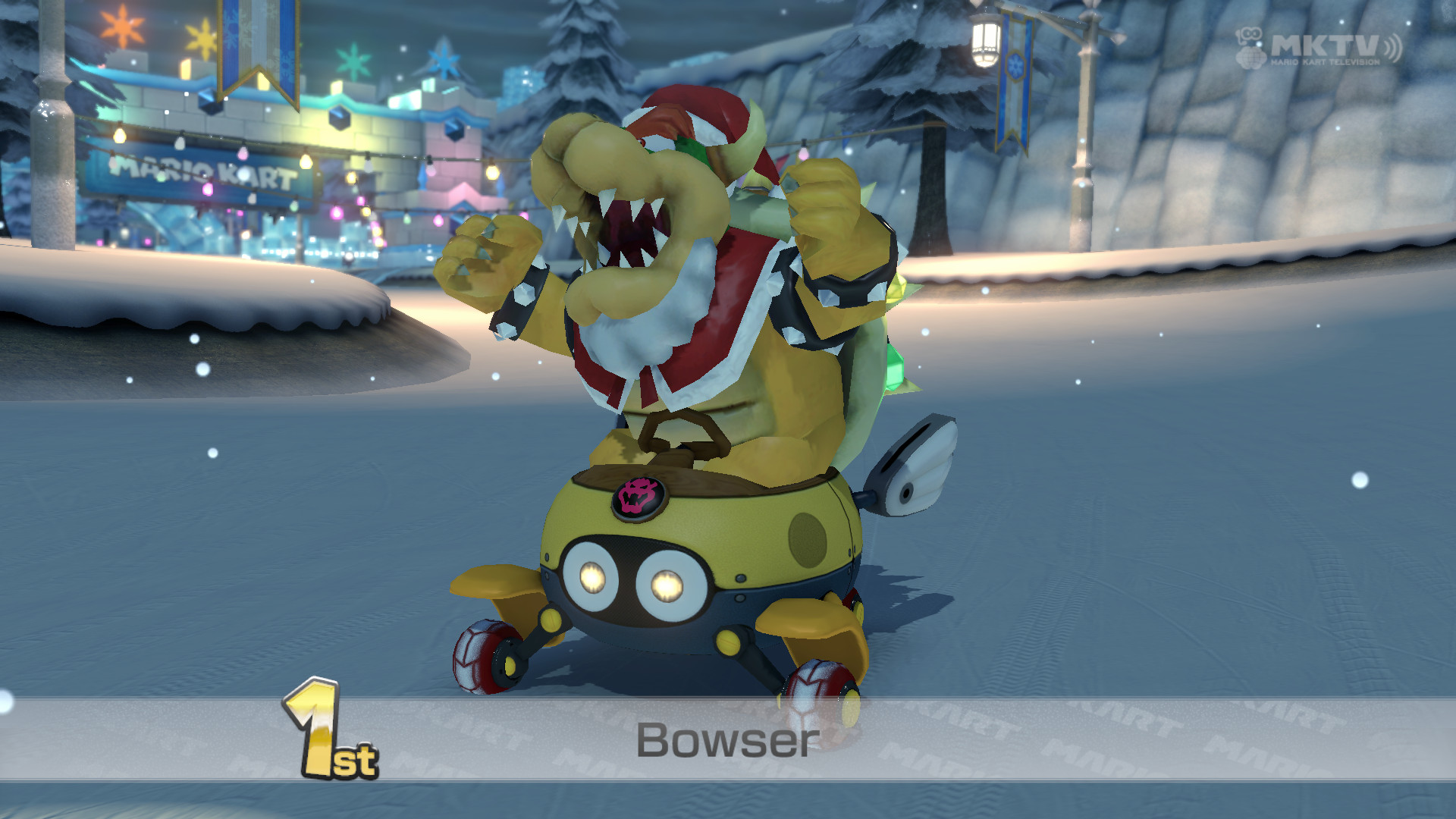 Bowser (Santa) Mod for Mario Kart 8 | MK8 Mods