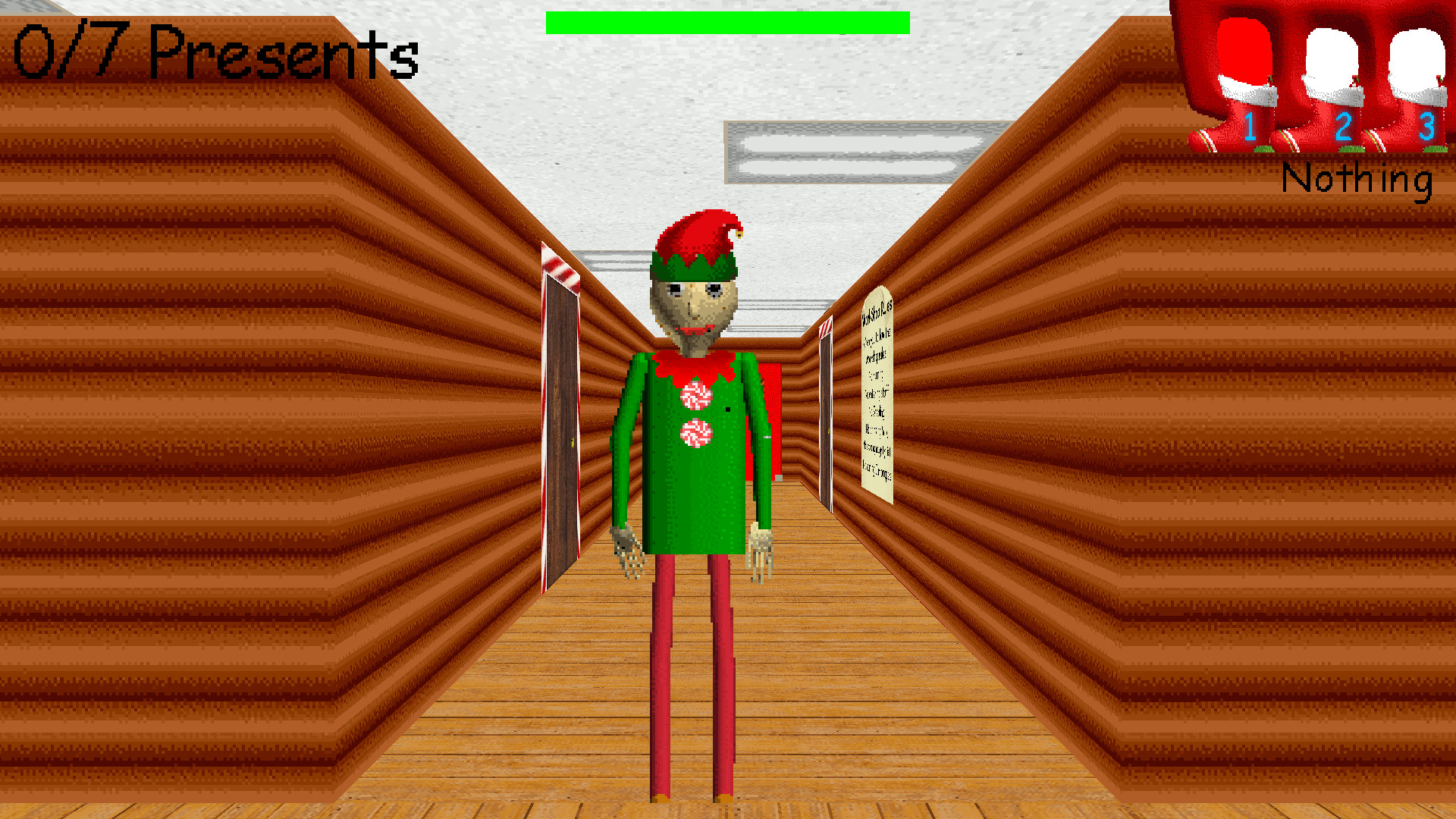 Elf Baldi's Basics in Christmas and presents Mod for Baldi's Basics ...