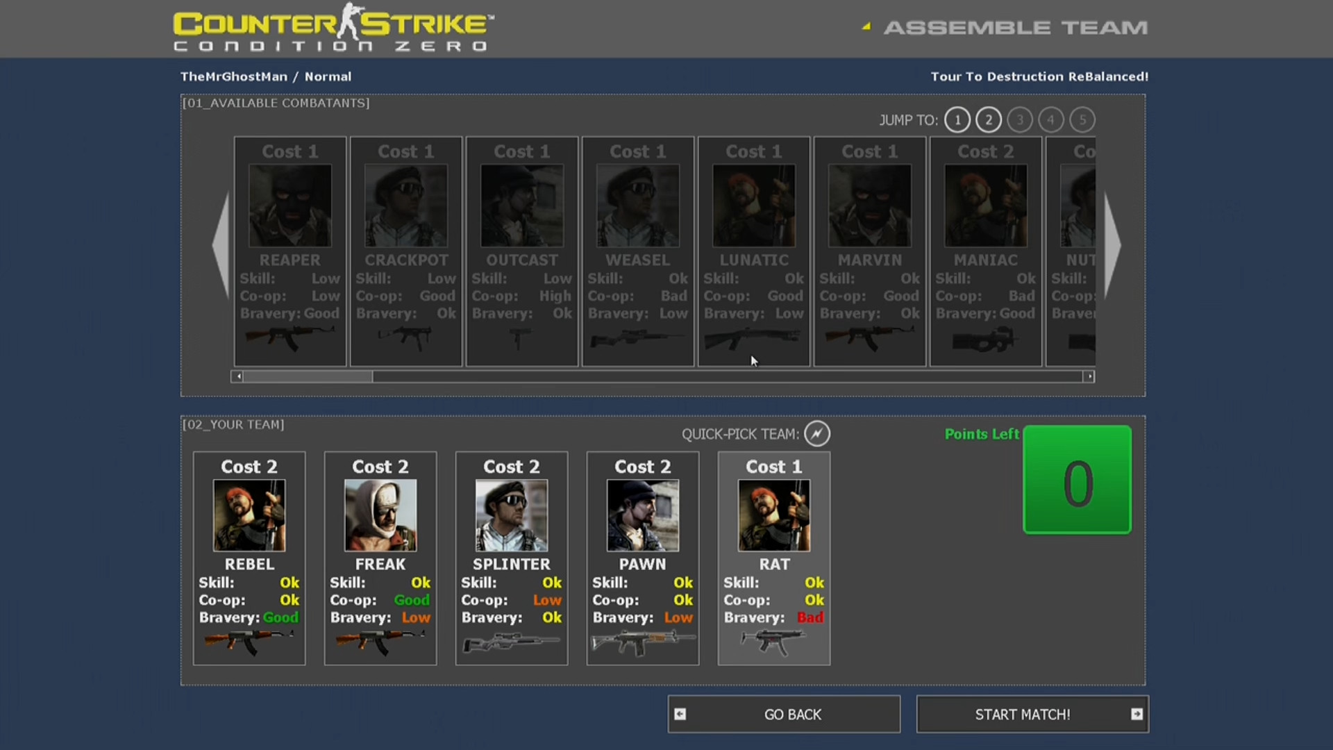 Tour To Destruction Mod for Counter-Strike: Condition Zero | CS:CZ Mods