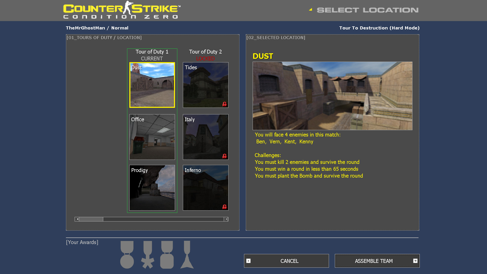 Tour To Destruction Mod for Counter-Strike: Condition Zero | CS:CZ Mods