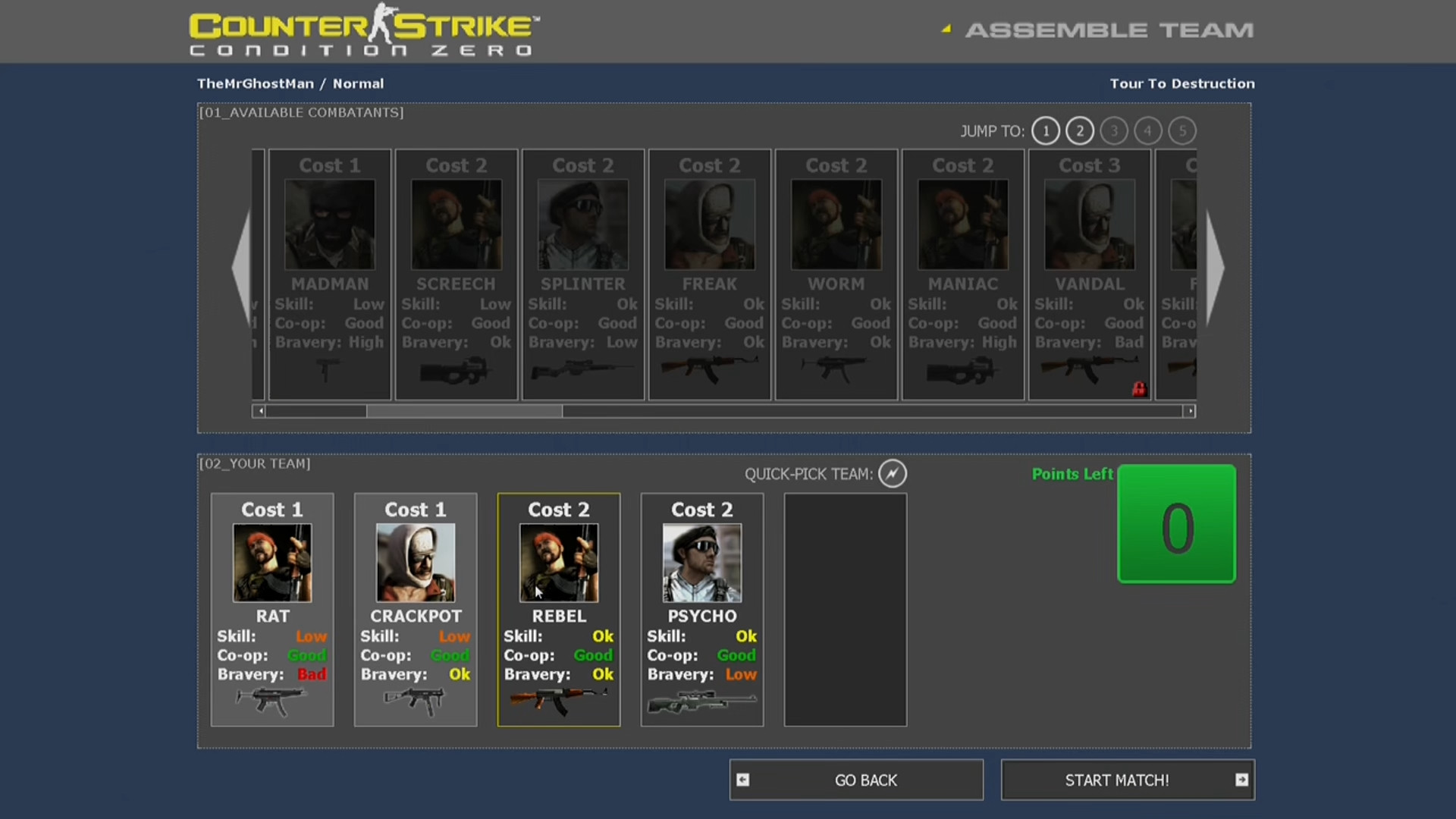 Tour To Destruction Mod for Counter-Strike: Condition Zero | CS:CZ Mods