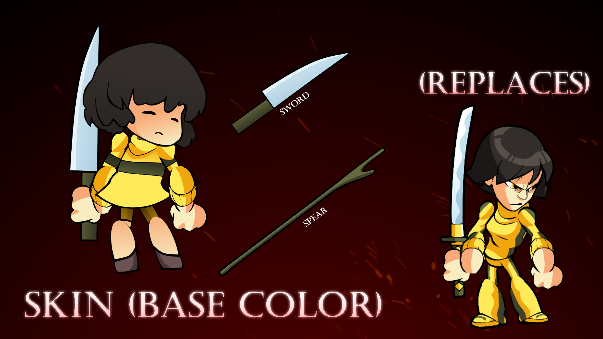 Frisk (UNDERTALE) Skin Mod! Mod for Brawlhalla | BHalla Mods