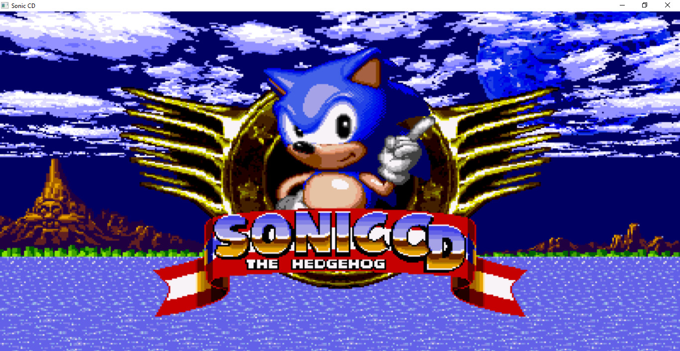 1996 PC Title Screen Graphics Mod for Sonic CD (2011) | SCD Mods