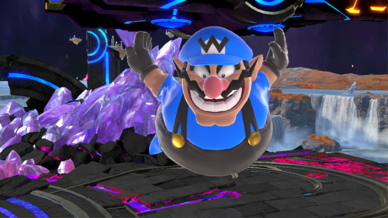 blue and black wario Mod for Super Smash Bros. Ultimate | SSBU Mods
