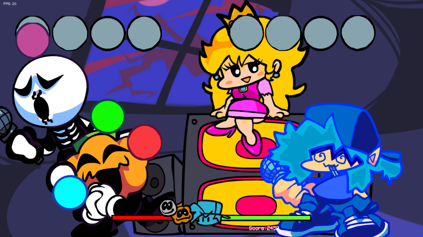 Princess Peach as Girlfriend Mod for Friday Night Funkin' | FNF Mods