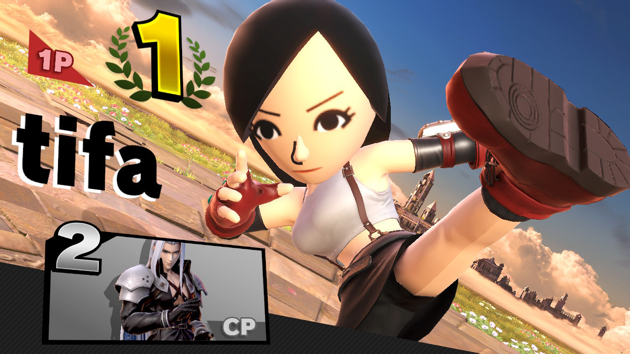 Better Tifa Mii Costume Mod for Super Smash Bros. Ultimate | SSBU Mods