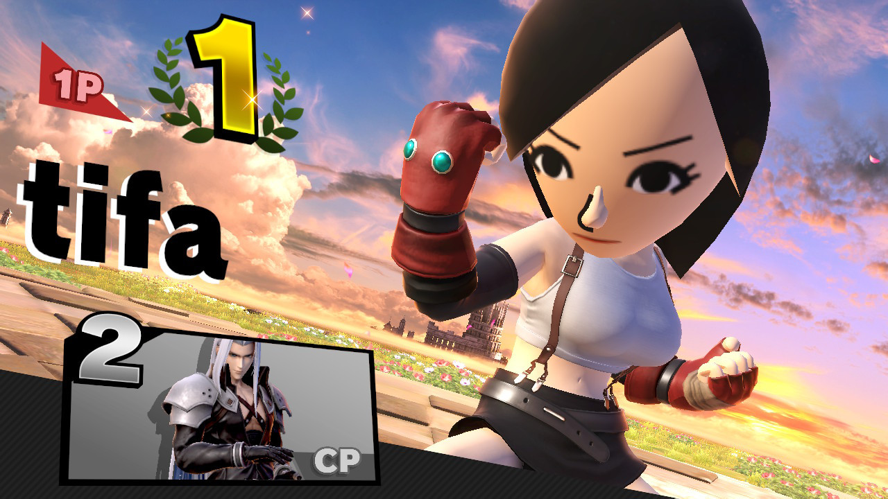 Better Tifa Mii Costume Mod for Super Smash Bros. Ultimate | SSBU Mods