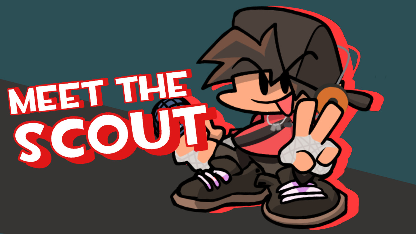 TF2 Scout Boyfriend Skin Mod for Friday Night Funkin' | FNF Mods