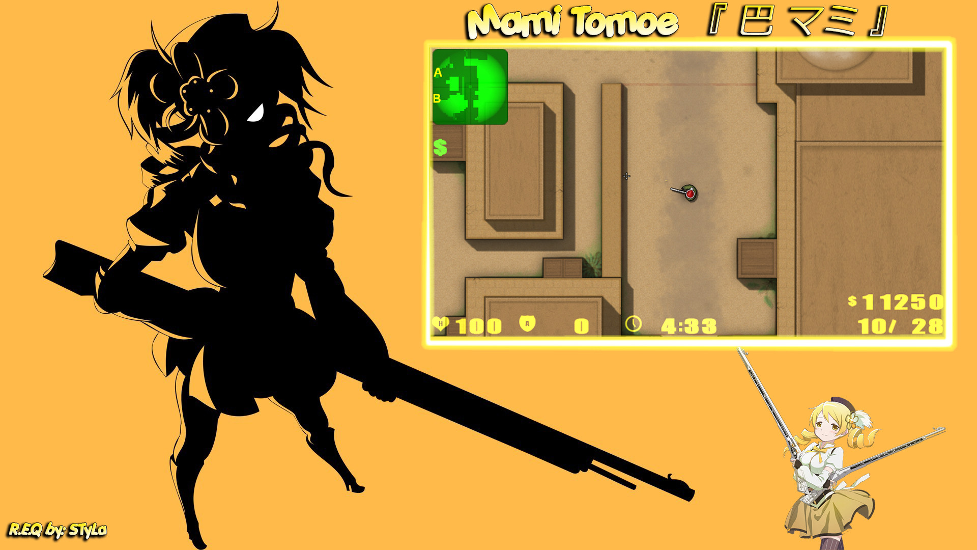 Mami Tomoe's Gun Mod for CS2D | CS2D Mods