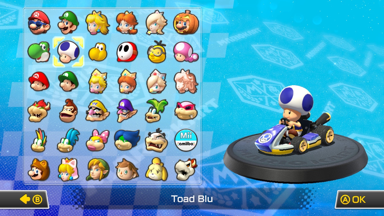 Blue Toad (Port) Mod for Mario Kart 8 | MK8 Mods