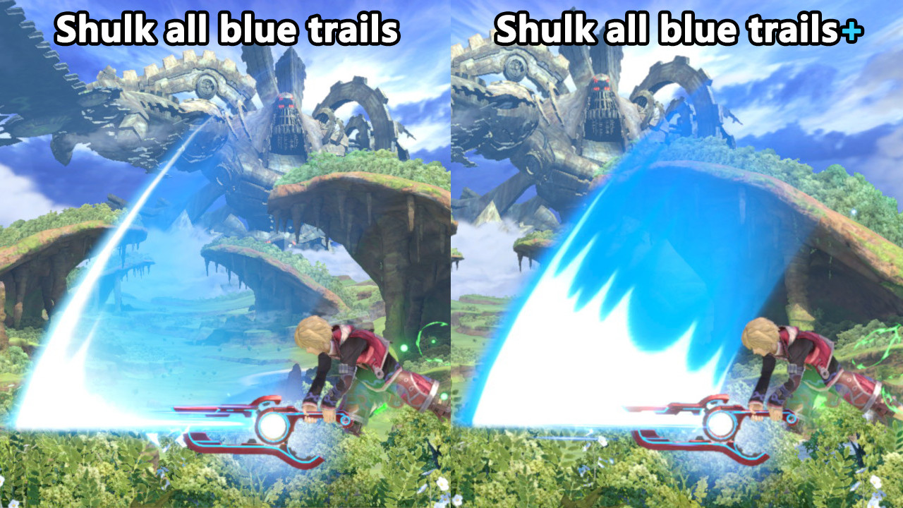 Shulk all blue trails Mod for Super Smash Bros. Ultimate | SSBU Mods