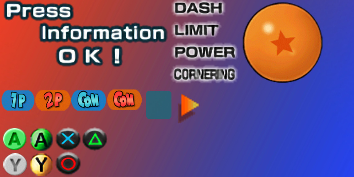 DBZ Budokai Styled Menu [Sonic Riders (GameCube)] [Mods]