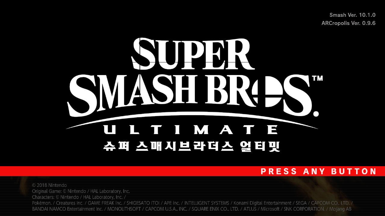 Dark Title Screen Mod for Super Smash Bros. Ultimate | SSBU Mods