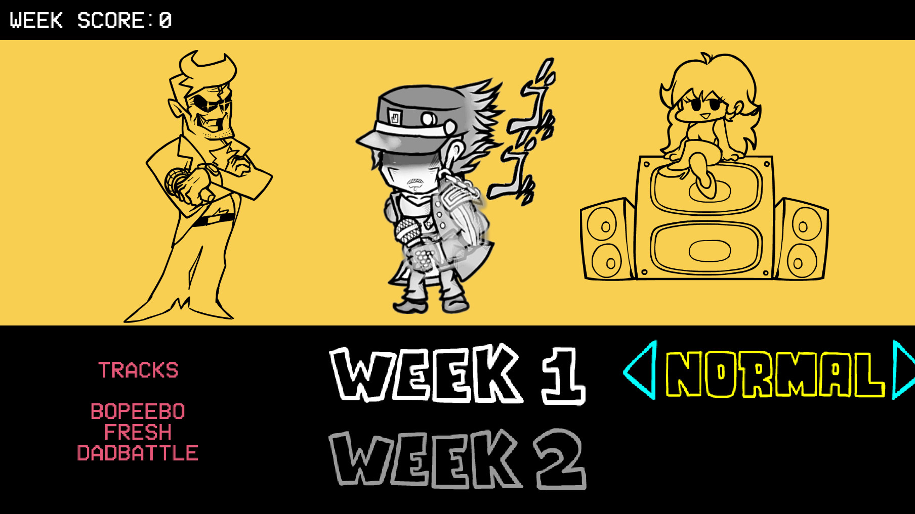 Jotaro Kujo (JJBA Part 3) Boyfriend Skin Mod for Friday Night Funkin ...