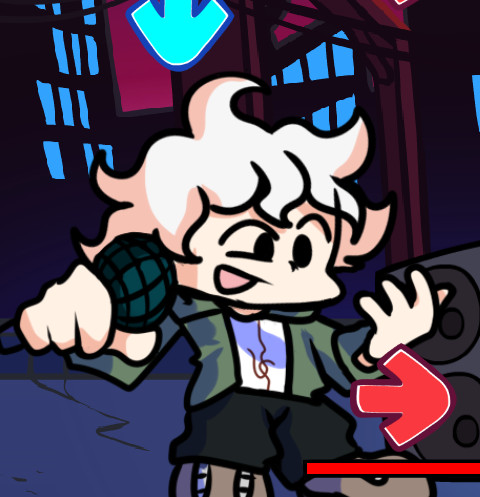 Nagito Komaeda over Pico! Mod for Friday Night Funkin' | FNF Mods