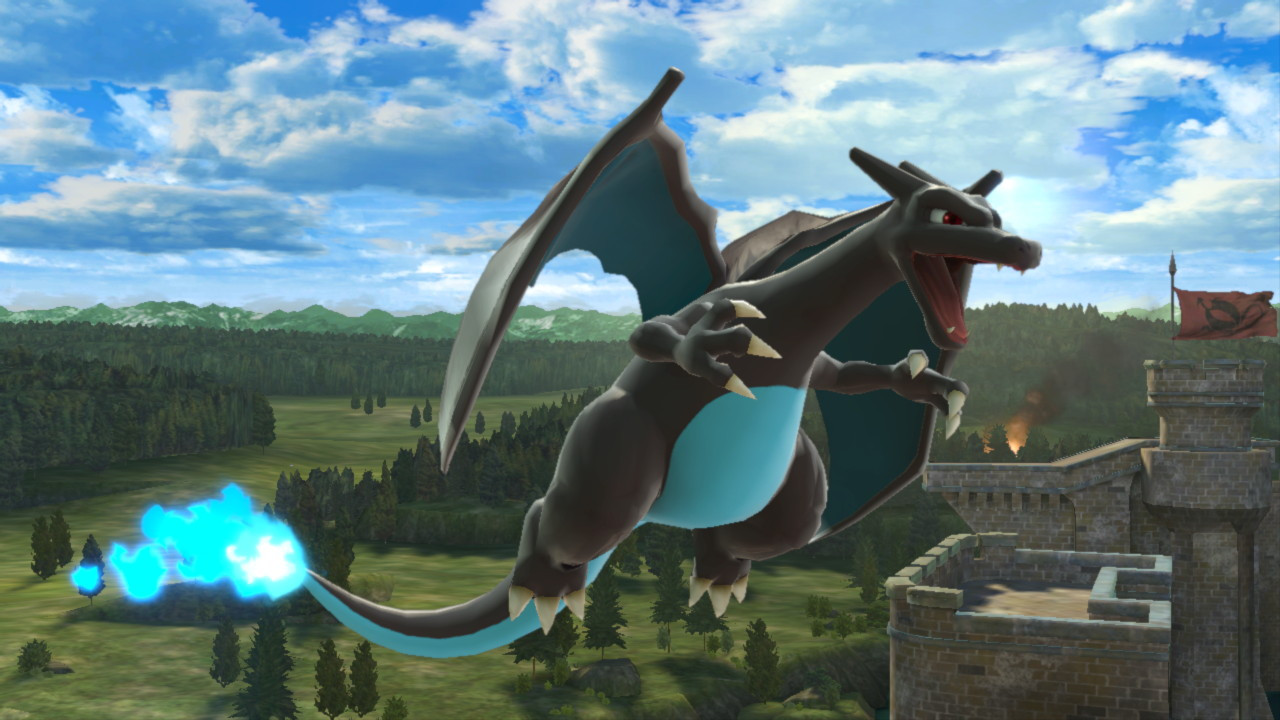 Mega Charizard X and Blueflame effect Mod for Super Smash Bros ...