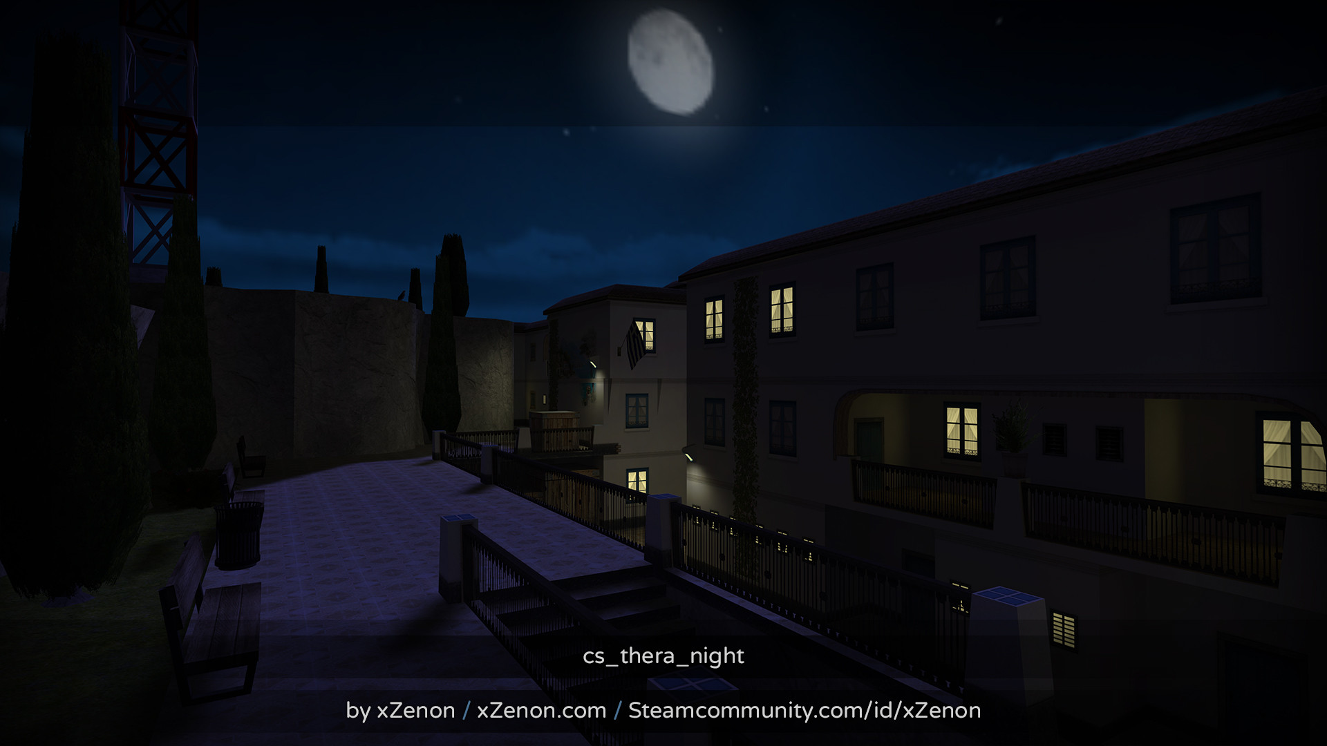 cs_thera_night_b2 | cs_italy remake Mod for Counter-Strike 1.6 | CS1.6 Mods