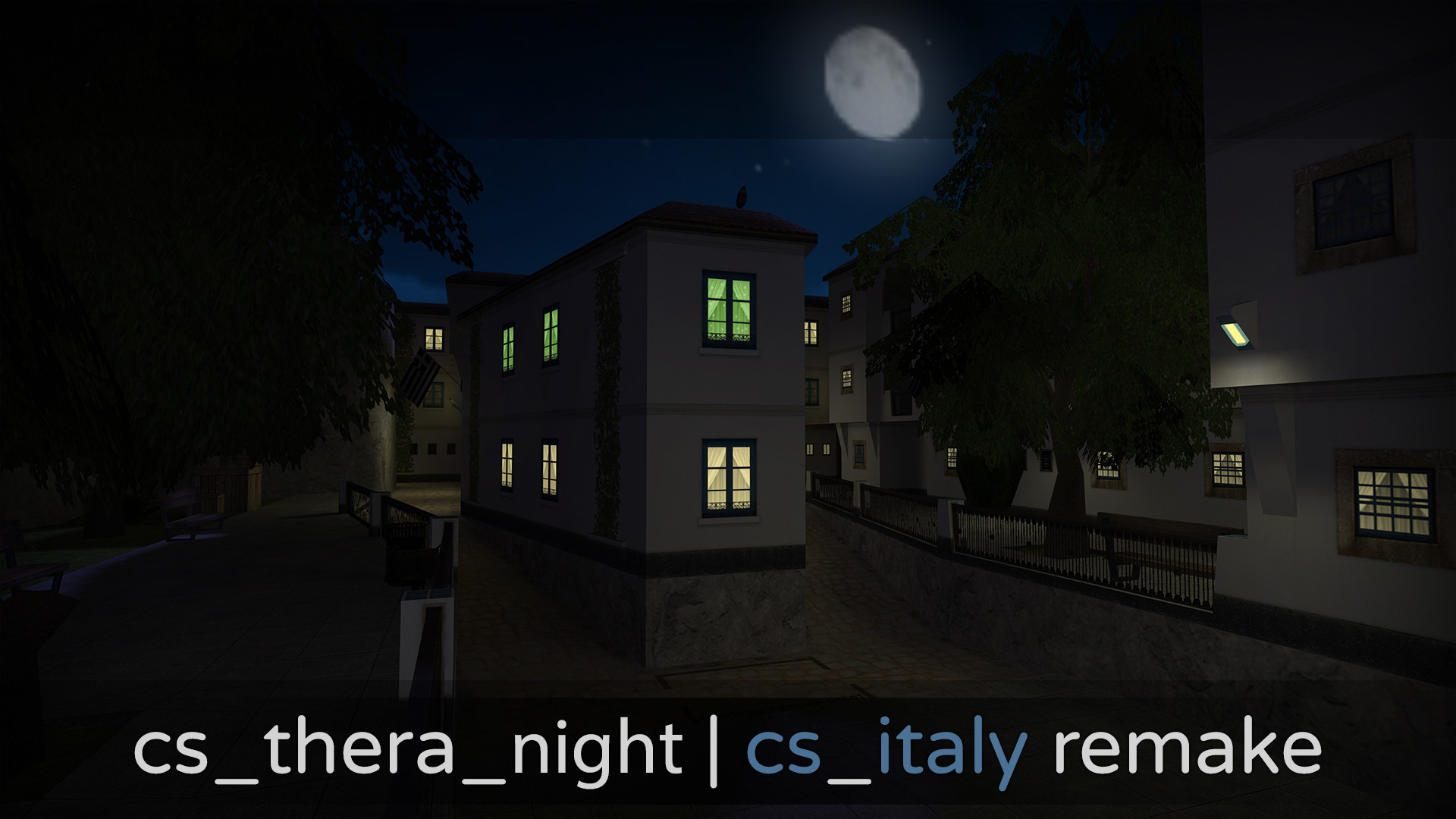 cs_thera_night_b2 | cs_italy remake Mod for Counter-Strike 1.6 | CS1.6 Mods