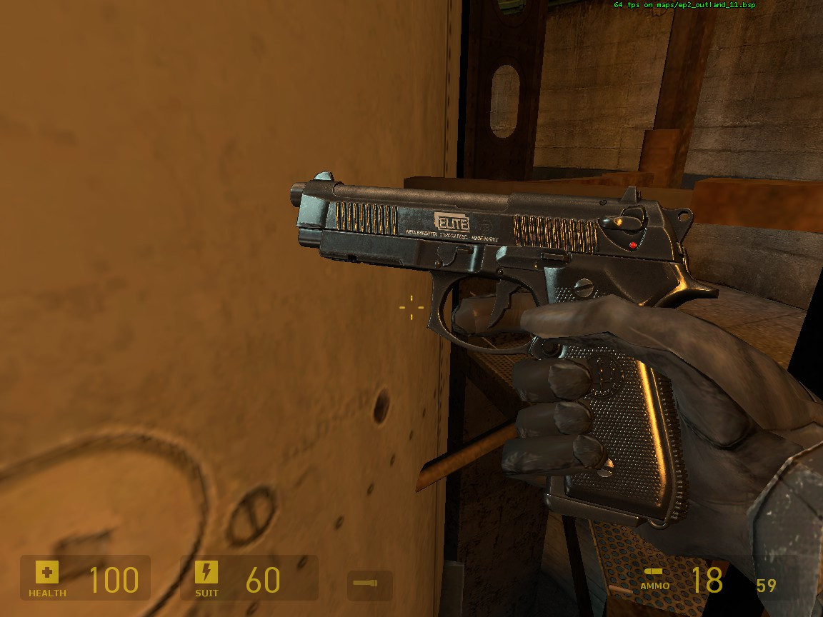 Single Beretta Pistol [+MMOD] Mod for Half-Life 2 | HL2 Mods