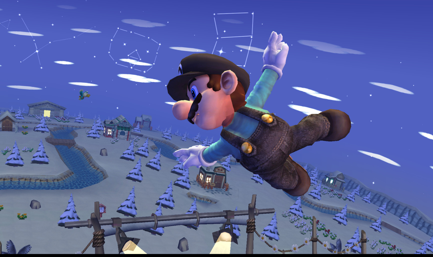 New Horizons Mario Overalls [Super Smash Bros. Brawl] [Mods]