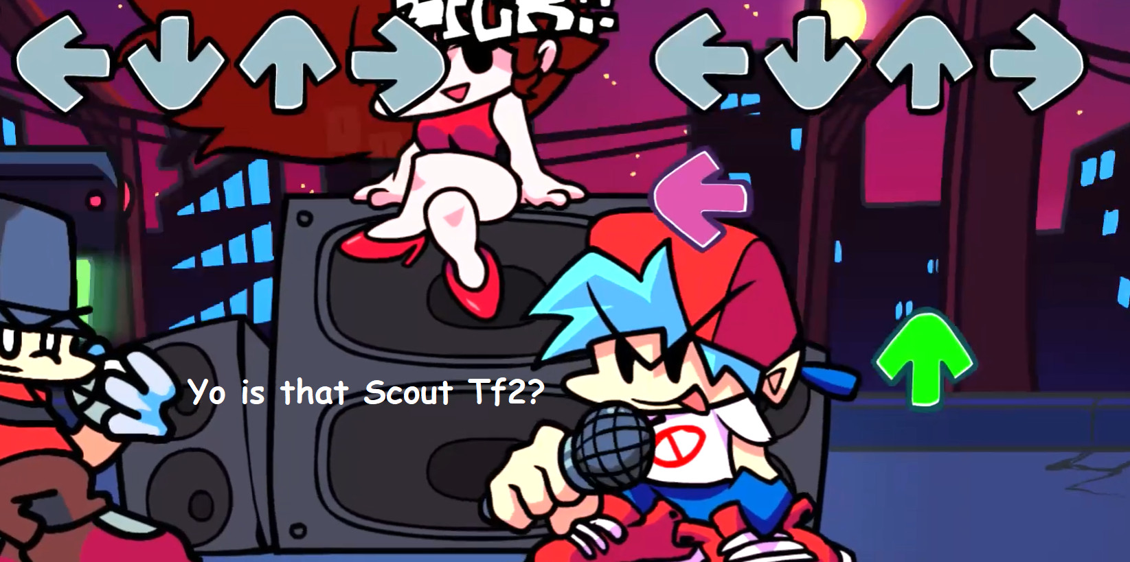 Scout over Pico Mod for Friday Night Funkin' | FNF Mods