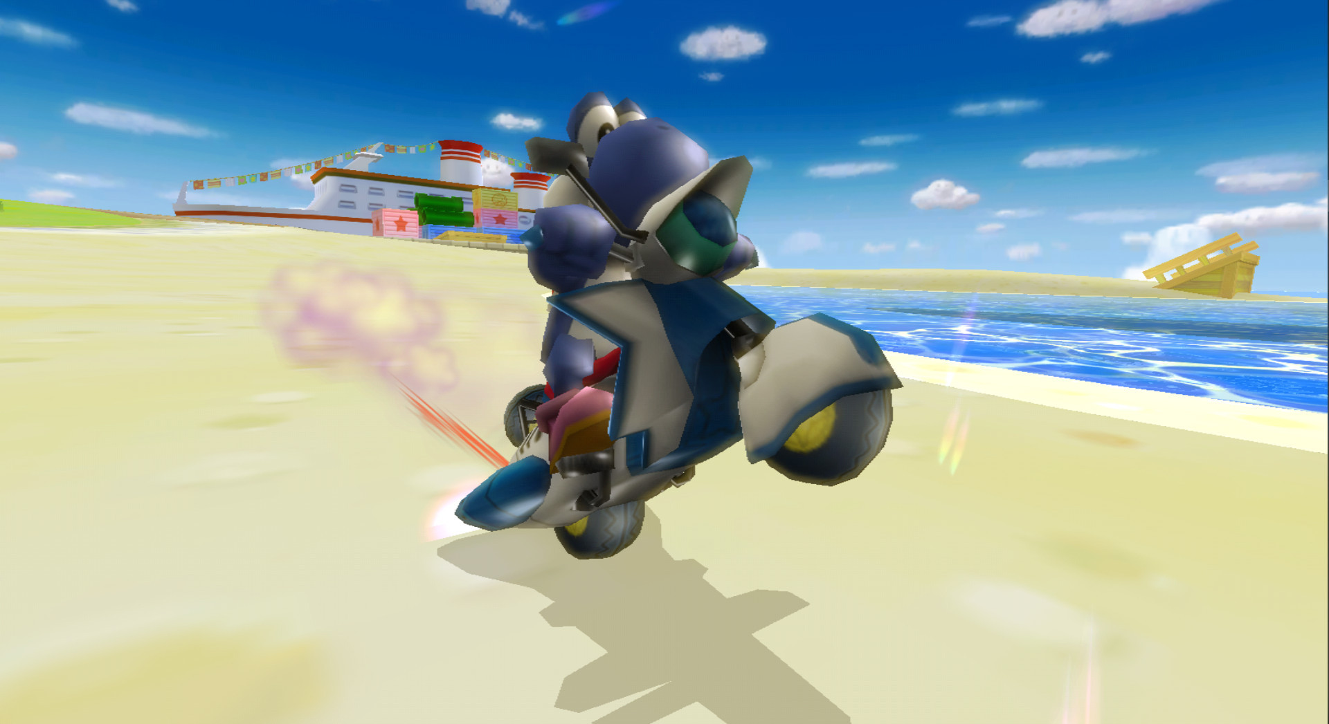 SSBU Blue Yoshi Mod for Mario Kart Wii | MKWii Mods