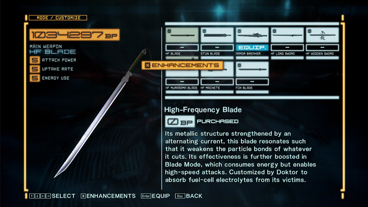 MGS4 / Prologue Sword for Main Game Mod for Metal Gear Rising ...