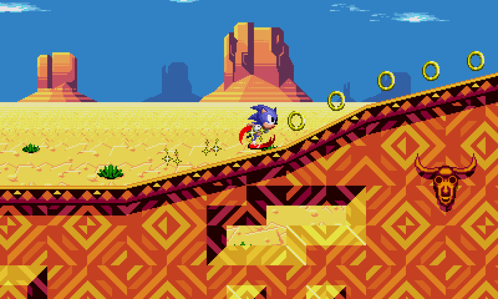 Proper Restoration of Desert Dazzle Zone Mod for Sonic CD (2011) | SCD Mods