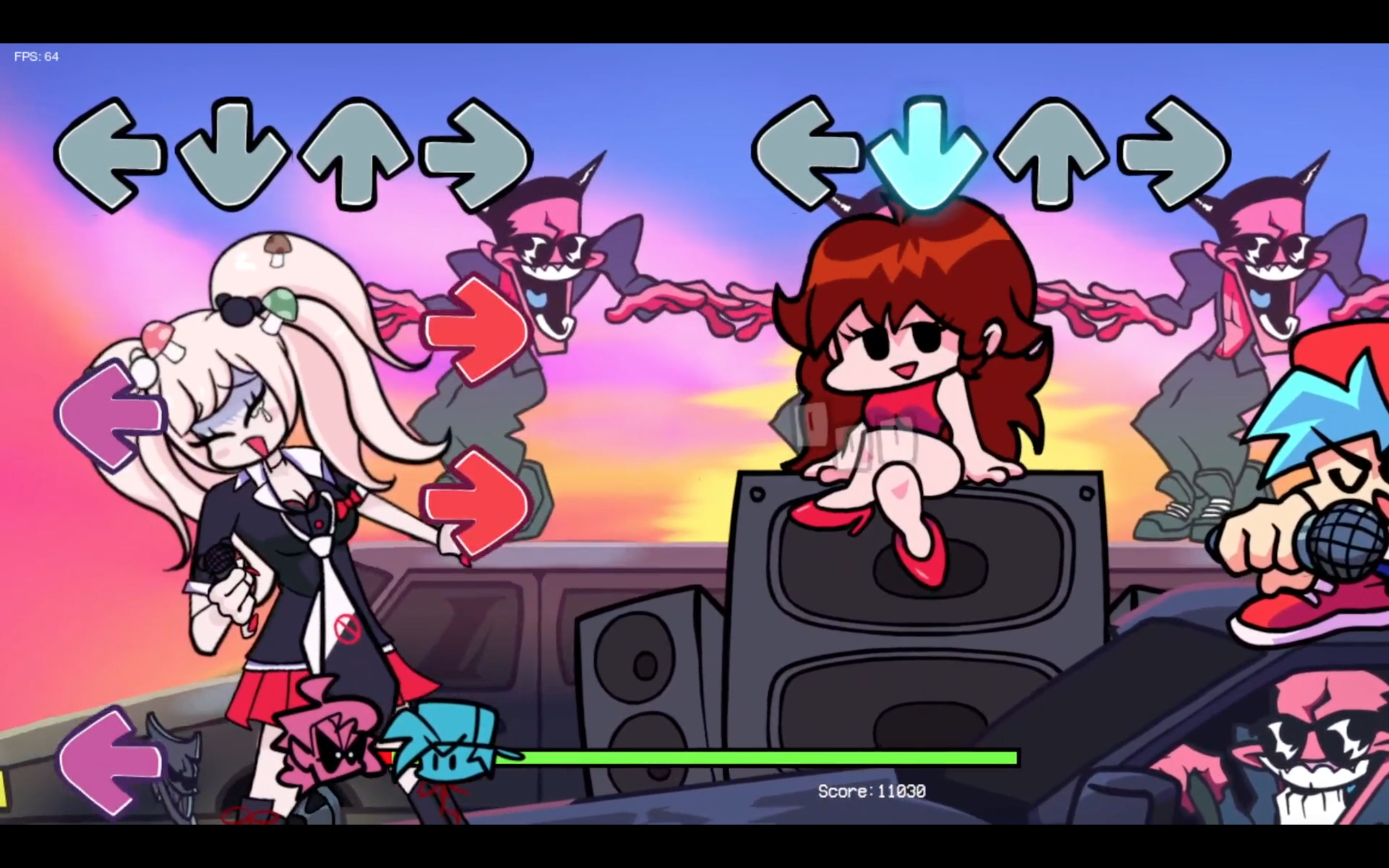 Junko Enoshima Skin (0ver Mom) Mod for Friday Night Funkin' | FNF Mods