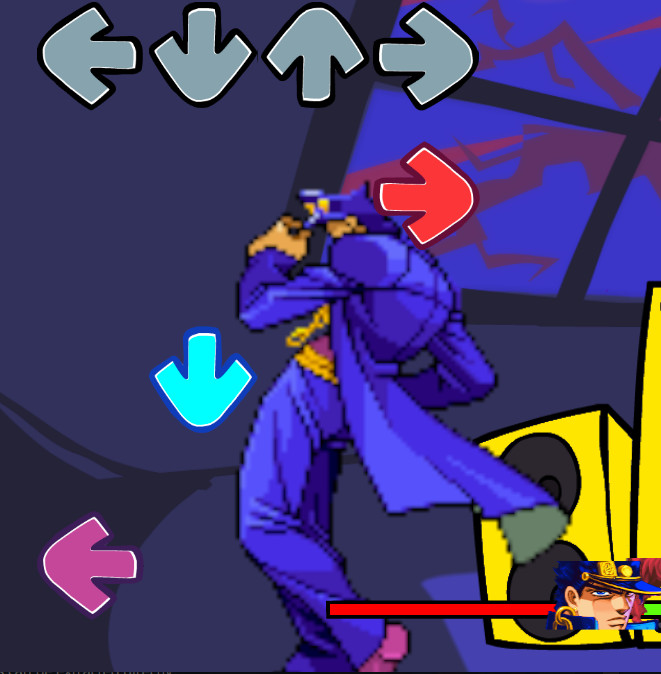 Jotaro Kujo over week 2 Mod for Friday Night Funkin' | FNF Mods