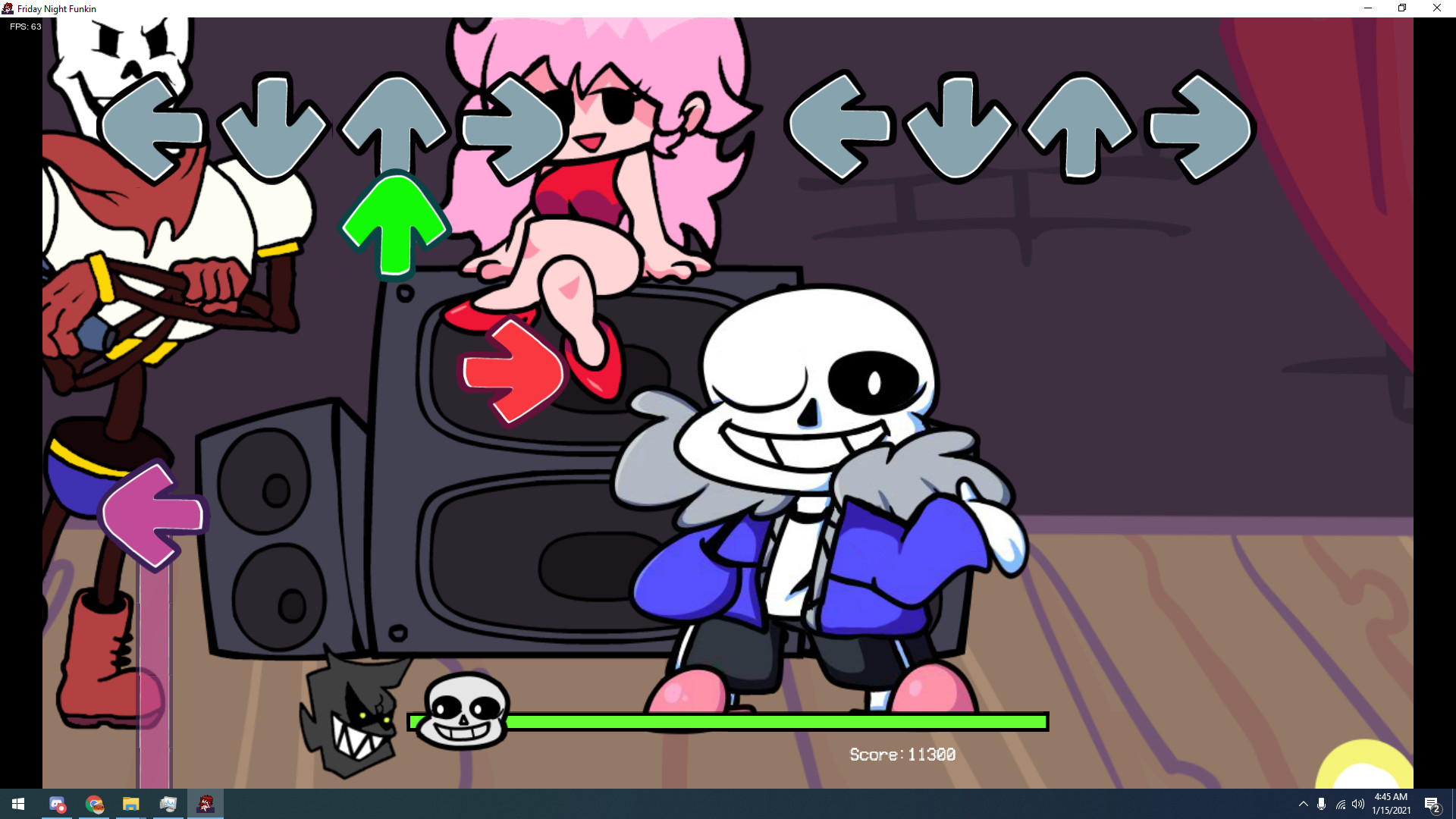 GF but with Pink Hair. Mod for Friday Night Funkin' | FNF Mods