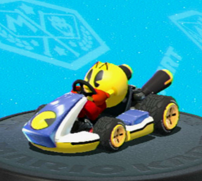 Pac-Man Kart parts over Lemmy's parts white [Mario Kart 8] [Mods]