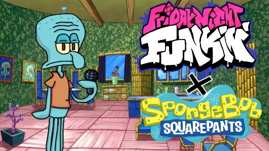 Squidward Tentacles Over Daddy Dearest Mod for Friday Night Funkin ...