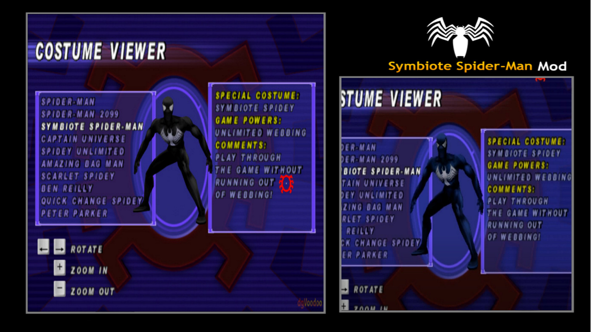 Spiderman Symbiote Repatch Mod for Spider-Man 2000 | SM2000 Mods