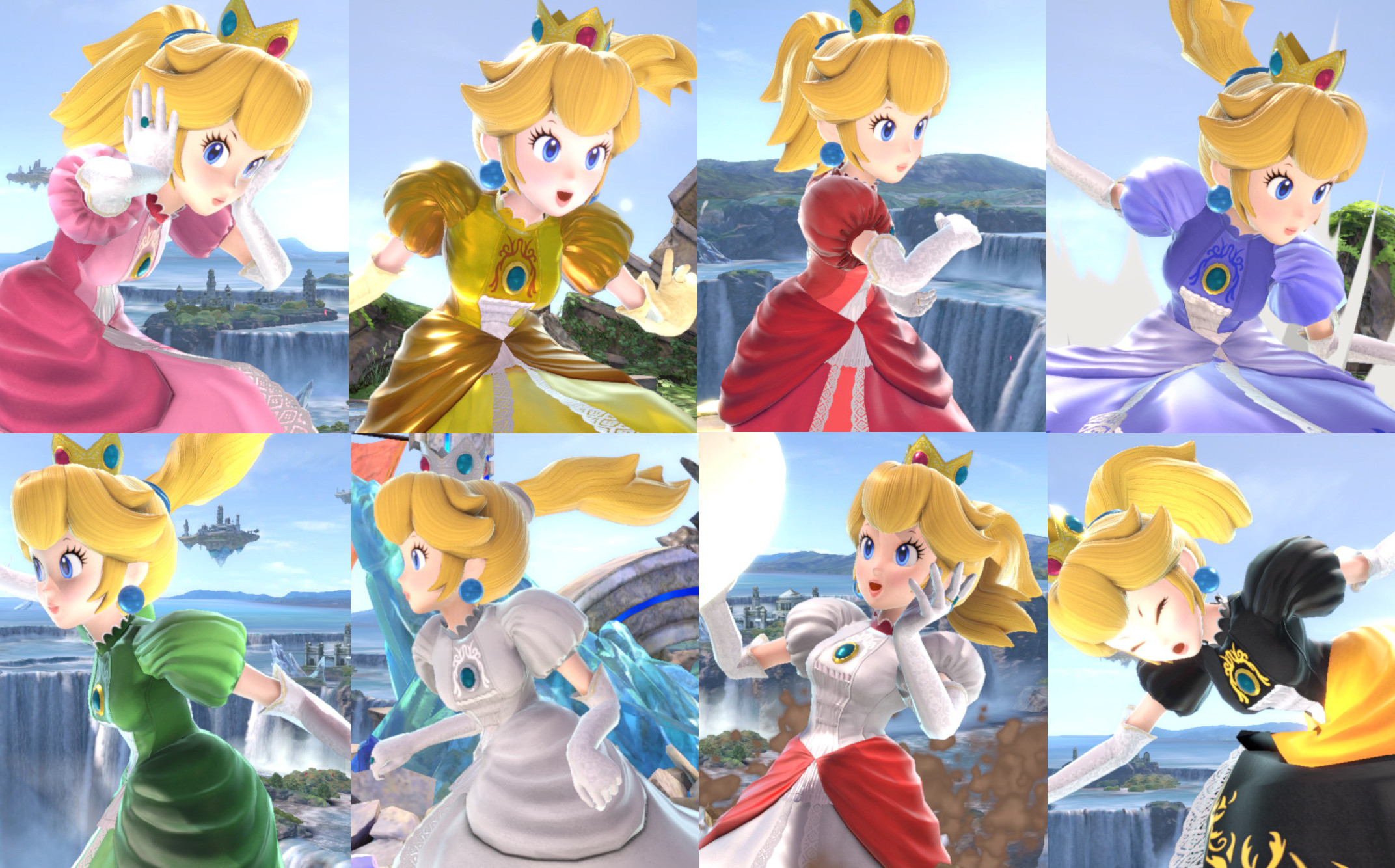 Ponytail Peach Pack Mod for Super Smash Bros. Ultimate | SSBU Mods