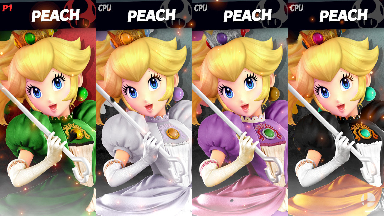 Ponytail Peach Pack Mod for Super Smash Bros. Ultimate | SSBU Mods