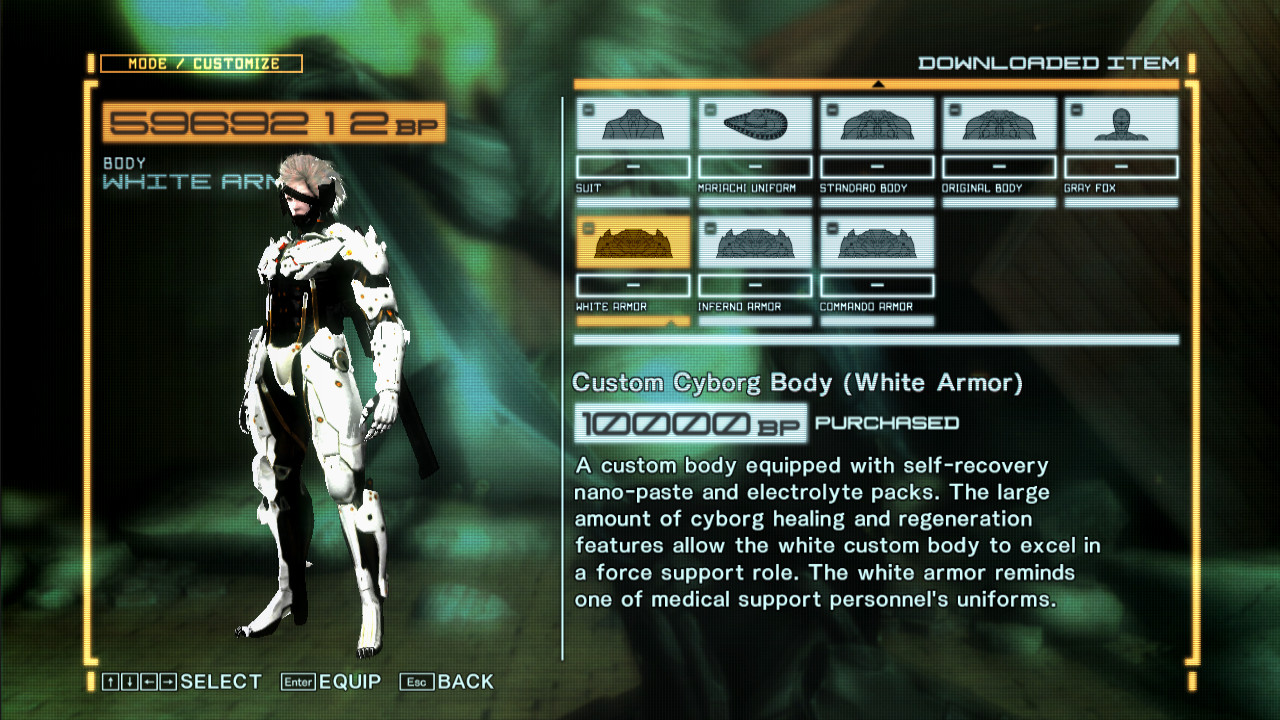 Sleeker Skins Project (Skinpack) Mod for Metal Gear Rising: Revengeance ...