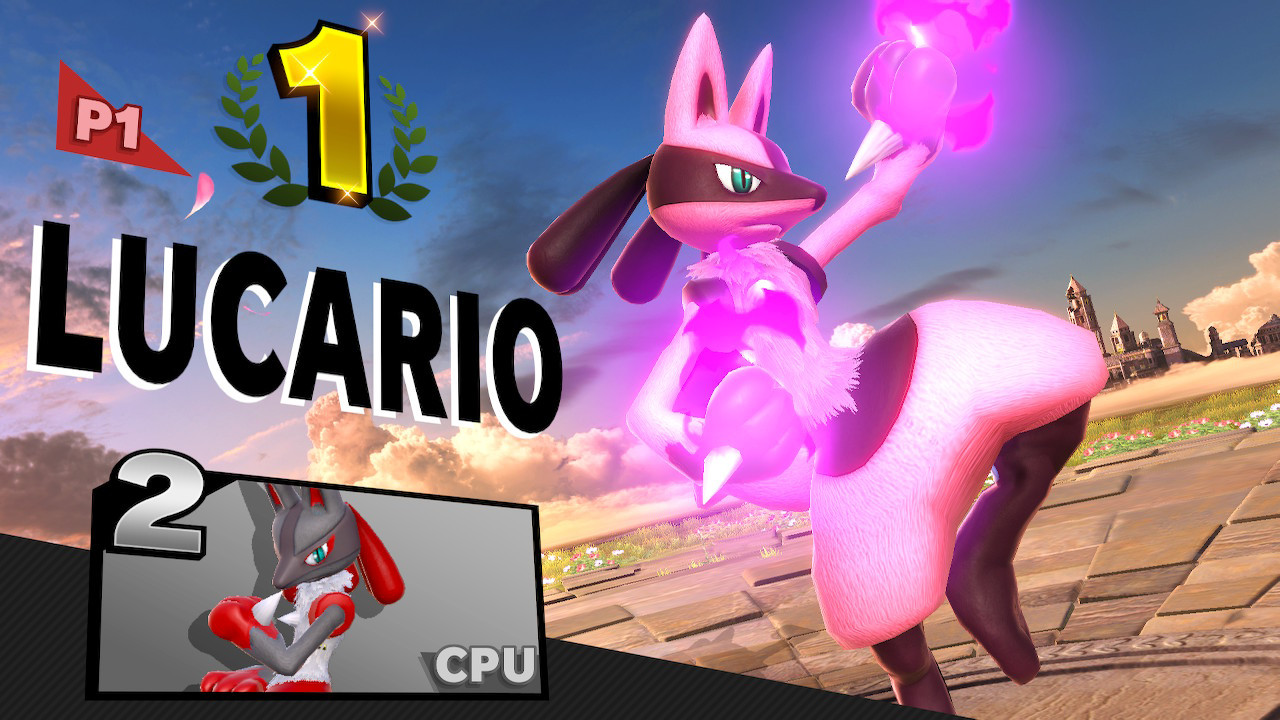 Purple-Pink Lucario [Super Smash Bros. Ultimate] [Mods]