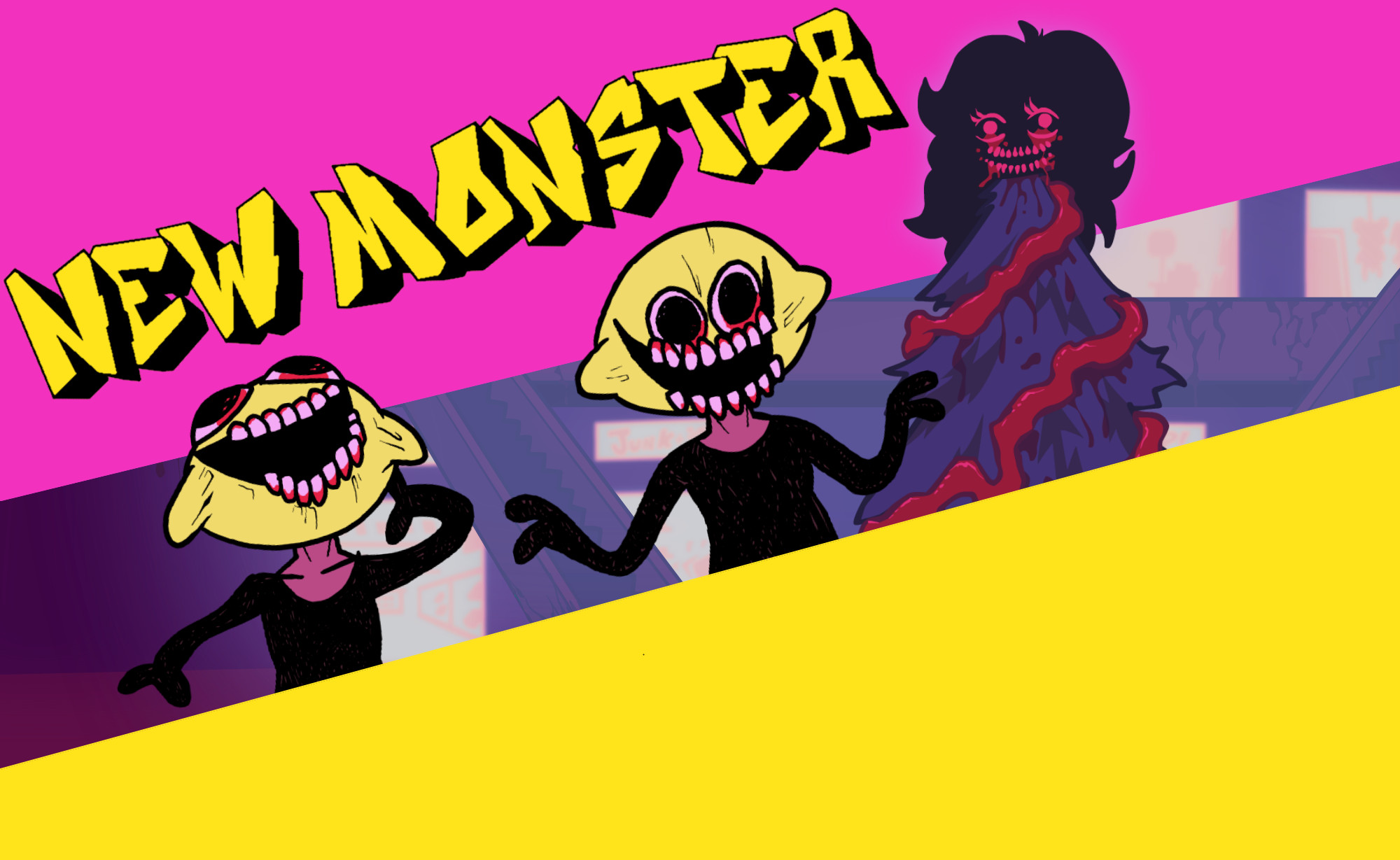 New Monster Over Monster Mod for Friday Night Funkin' | FNF Mods