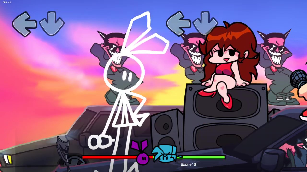 Vibri (Vib-ribbon) over Mom Mod for Friday Night Funkin' | FNF Mods