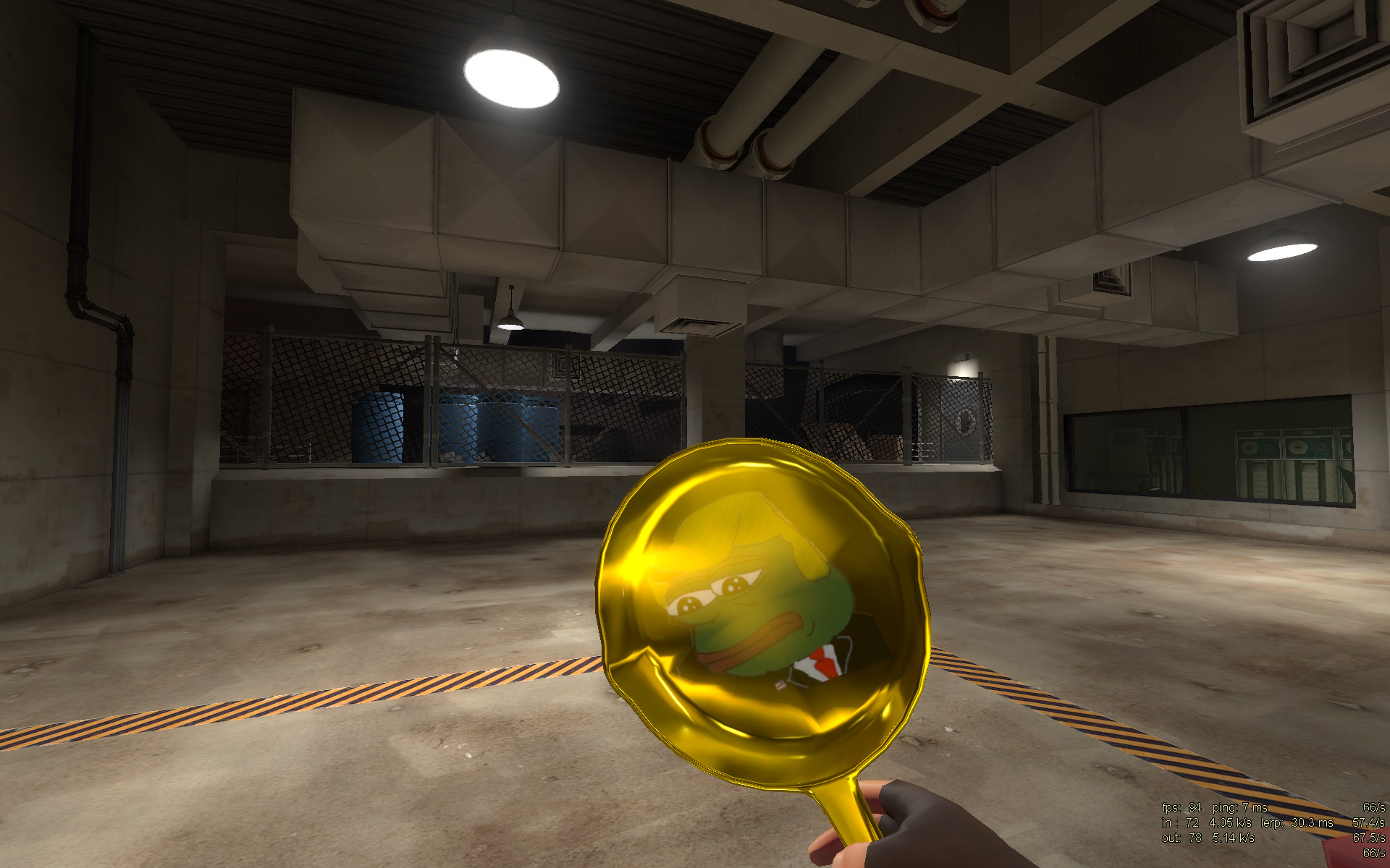 Strange Golden Trump Feels Bad Mann Frying Pan [Team Fortress 2] [Mods]