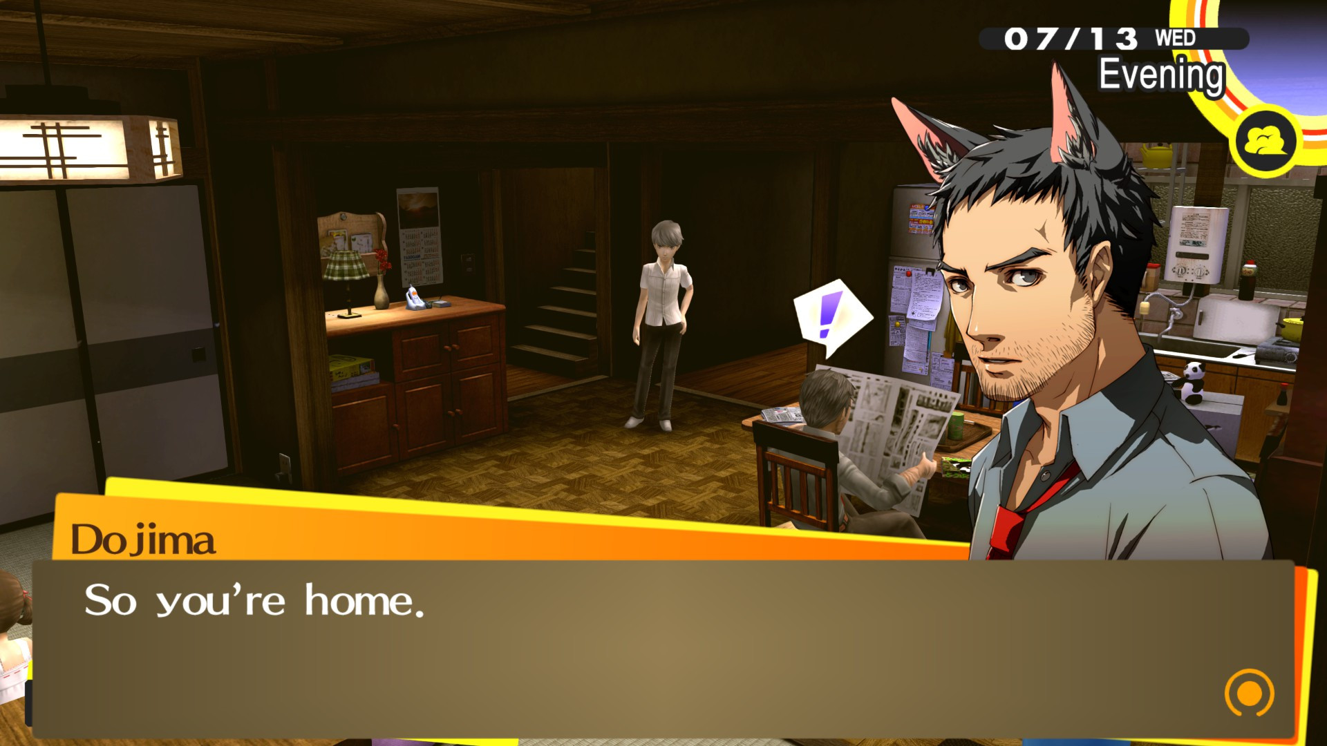 Catboy Dojima Mod for Persona 4 Golden PC (32 Bit) | P4G PC 32 Mods