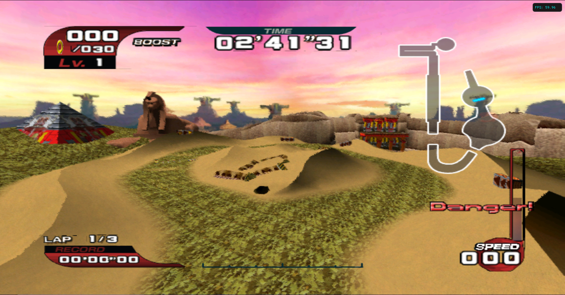 Sand Canyon or Rail Ruins Mod for Sonic Riders (GameCube) | SR-GC Mods