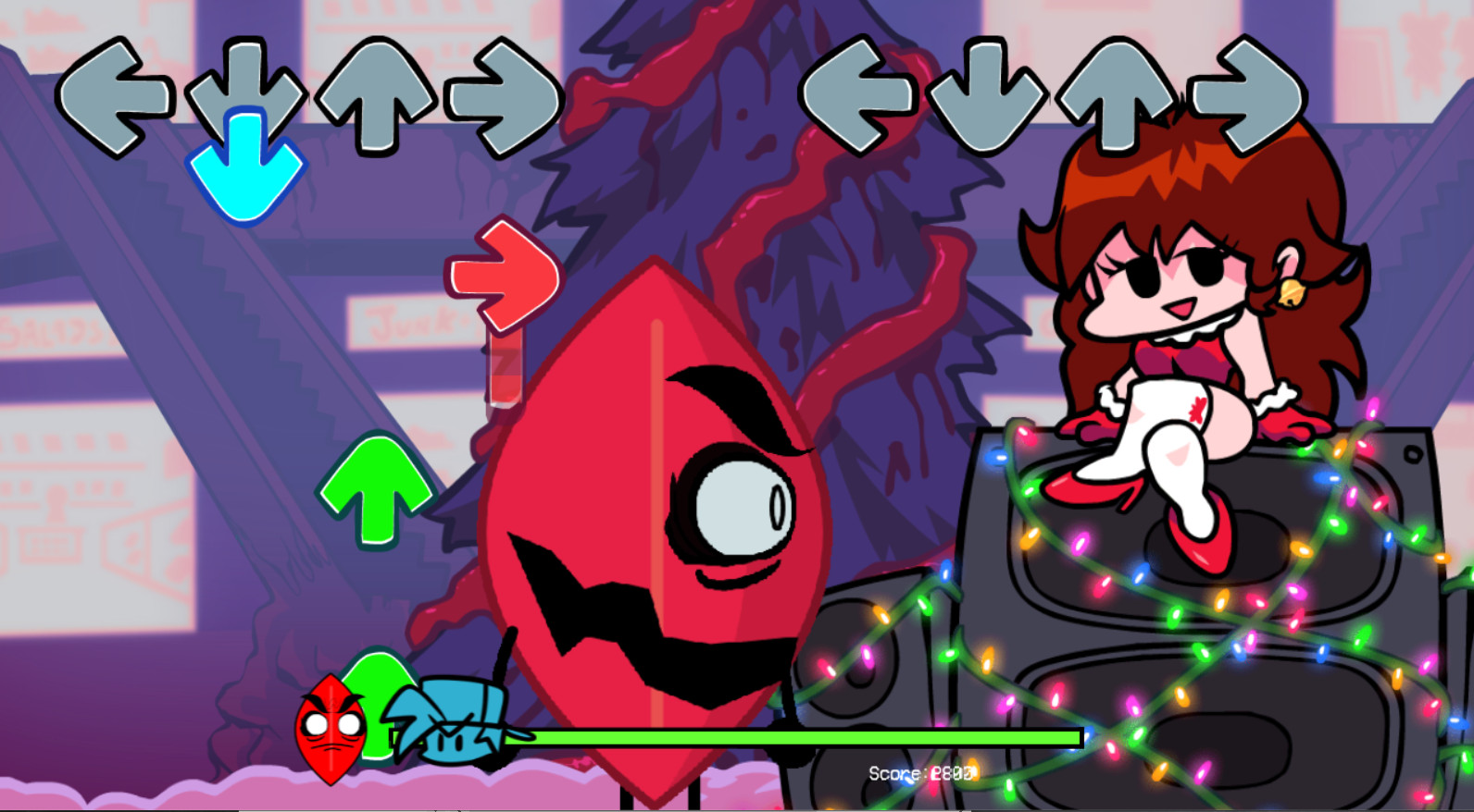 (BFDI/BFB) Evil Leafy As Monster Mod for Friday Night Funkin' | FNF Mods