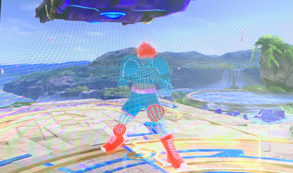 Blue and Red Wireframe Mac [Super Smash Bros. Ultimate] [Mods]