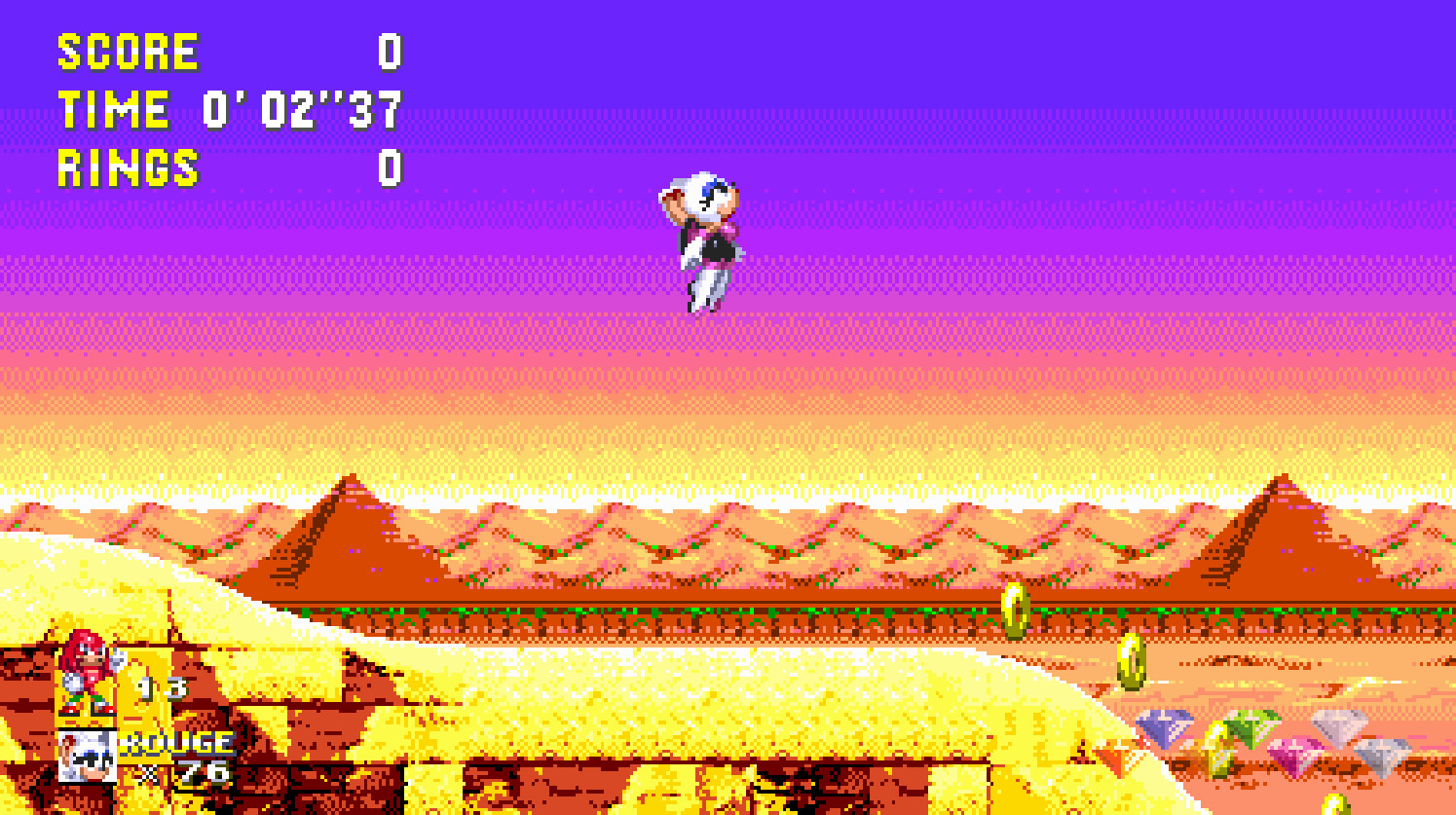 Rouge the Bat in Sonic 3 A.I.R with Custom Moveset Mod for Sonic 3 A.I ...