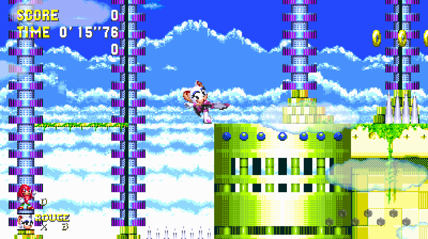 Rouge the Bat in Sonic 3 A.I.R with Custom Moveset Mod for Sonic 3 A.I ...